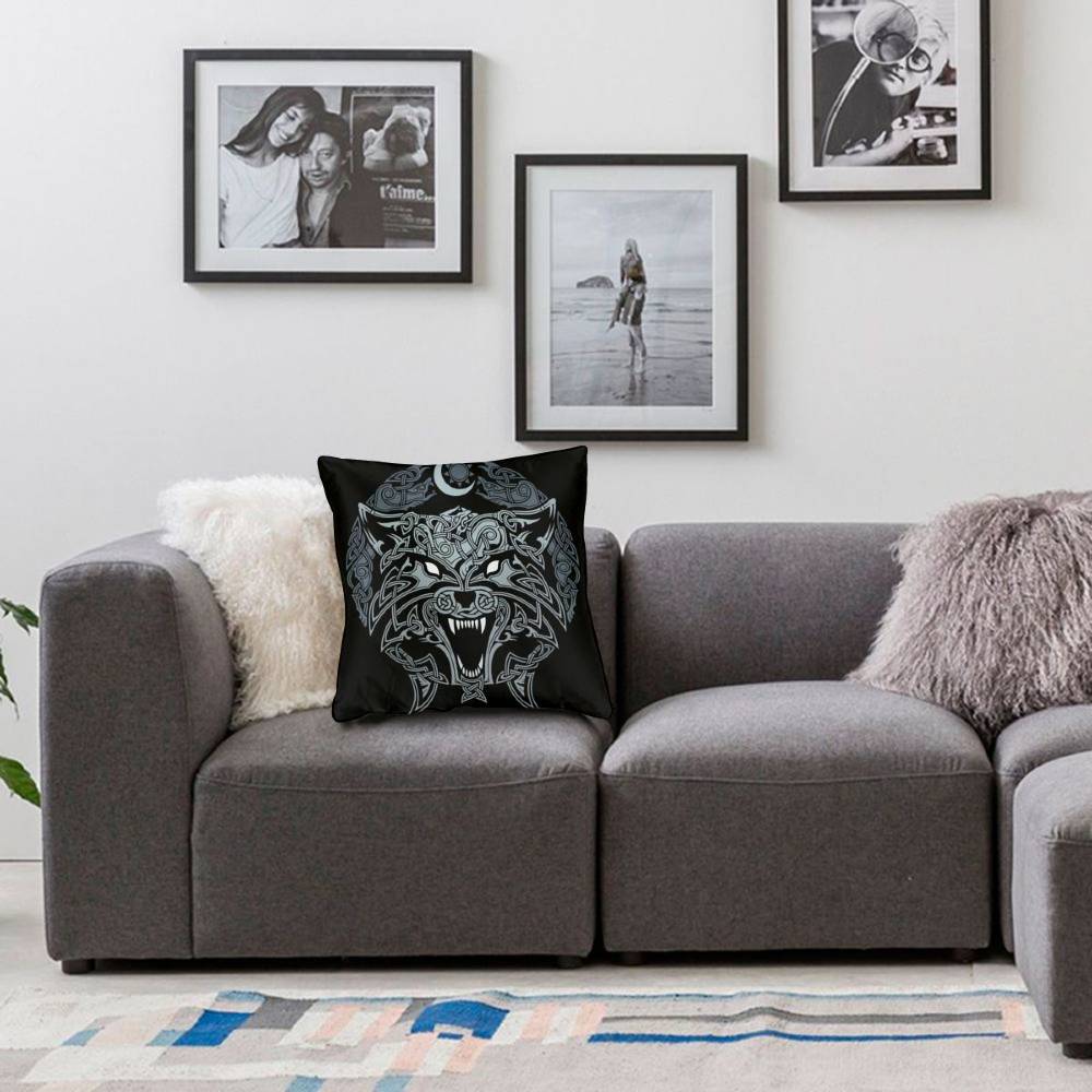 Ragnarok Wolf Viking Cushion | Ervald